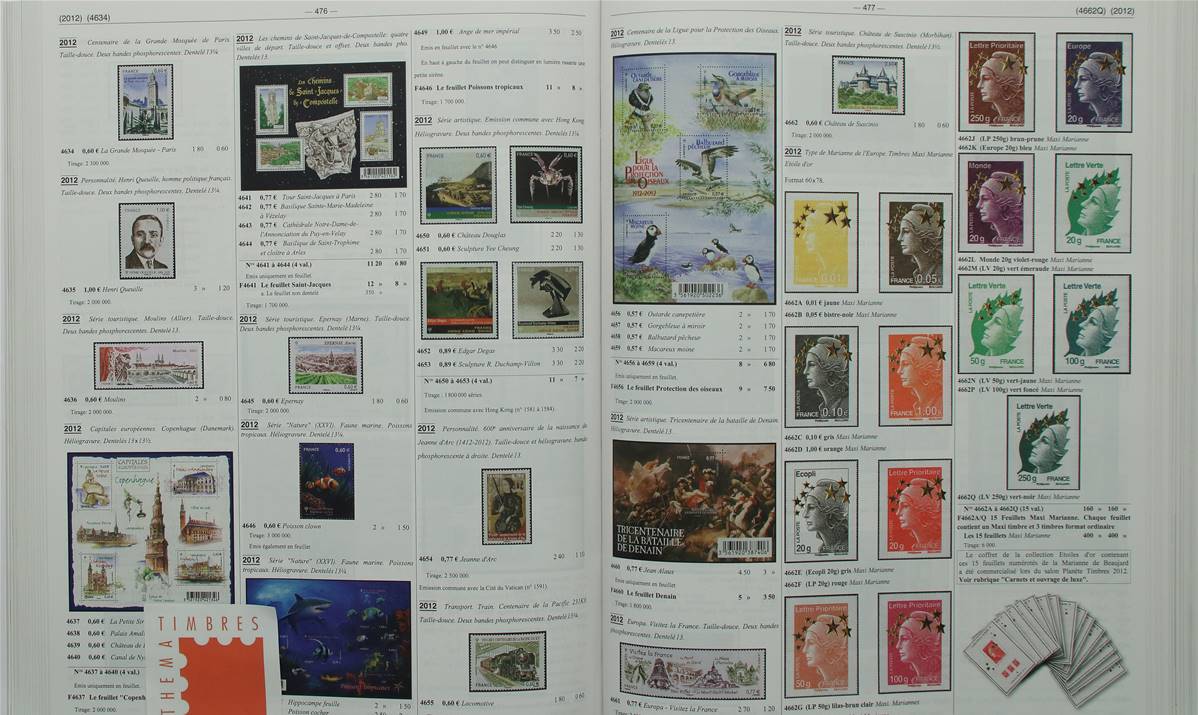 Catalogue Yvert et Tellier Timbres de France 2020